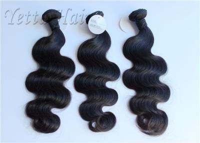 China Natural Black Malaysian Virgin Human Hair Extensions 14-36 Inch Tangle Free Full Ends for sale