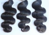 China Natural Black Malaysian Virgin Human Hair Extensions 14-36 Inch Tangle Free Full Ends for sale
