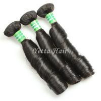 China 7A Spiral Curl Peruvian Virgin Hair 100% Human Hair Weave 18 Inch No Tangle No Shedding for sale