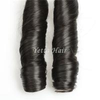 China 7A Spiral Curl Peruvian Virgin Hair 100% Human Hair Weave 18 Inch No Tangle No Shedding for sale