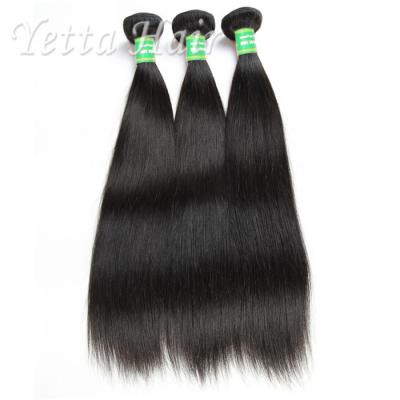 China 7A Grade Virgin Malaysian Straight Hair Extensions 100g Natural Color Soft Smooth for sale