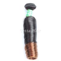 China Two Tone Ombre Peruvian Virgin Remy Hair Romance Spiral Curl 12-24 Inch for sale