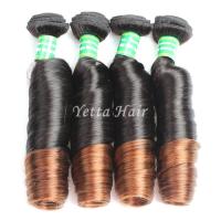 China Two Tone Ombre Peruvian Virgin Remy Hair Romance Spiral Curl 12-24 Inch for sale