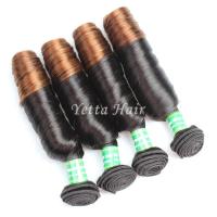 China Ombre Peruvian Human Hair Weave 18 20 Inch 100% Virgin No Lice No Shedding Can Be Dyed Bleached for sale