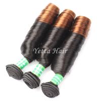 China Ombre Peruvian Human Hair Weave 18 20 Inch 100% Virgin No Lice No Shedding Can Be Dyed Bleached for sale