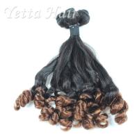 China Funmi Virgin Remy Indian Human Hair Two Tone Natural Extensions 100g 8-18inch for sale