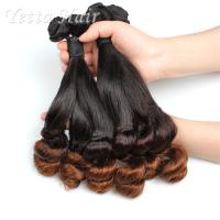China 14-16 Inch Funmi Virgin Hair Silk Chocolate Double Drawn Hair Extensions 3.5oz for sale