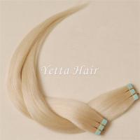 China 100% Virgin Human Hair Pre Bonded Tape in Extensions 14-24 Inch Straight Weft for sale