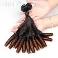 China Ombre Spiral Curl Funmi Virgin Human Hair Extensions 100g 8-18inch No Tangle No Shedding for sale