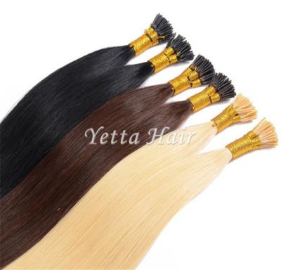 China 24 Inch Pre Bonded I Tip Hair Extensions 100% Remy Human Hair 1g per Strand for sale