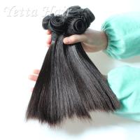 China Short Double Drawn Funmi Virgin Hair Silky Straight Tangle Free 8-18 inch 100g for sale
