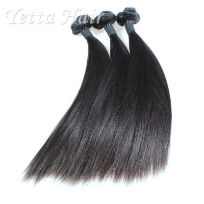 China 20 Inch Funmi Virgin Hair Straight Peruvian Hair Extensions 9A Grade 100g Bundle for sale