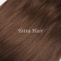 China Dark Brown Pre Bonded Dip Dye Hair Extensions 100g 22 Inch Remy Human Hair for sale