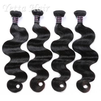 China 7A Grade 100 Indian Human Hair Weave Body Wave Natural Color 8-40 Inch Virgin Remy Hair Extensions for sale