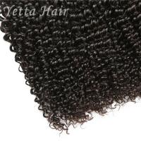 China Kinky Curl Indian Virgin Human Hair Extensions 10A Grade Natural Black 8-40 Inch for sale