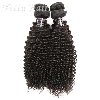 China Jet Black Indian Remy Human Hair Kinky Curly Virgin Hair Weave 100g 10-30 Inch for sale