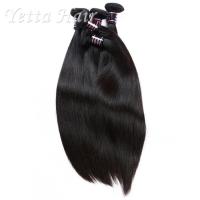 China 7A Grade Natural Color Straight Indian Virgin Hair Extensions 8-40 Inch Soft and Luster for sale