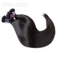 China 7A Grade Natural Color Straight Indian Virgin Hair Extensions 8-40 Inch Soft and Luster for sale