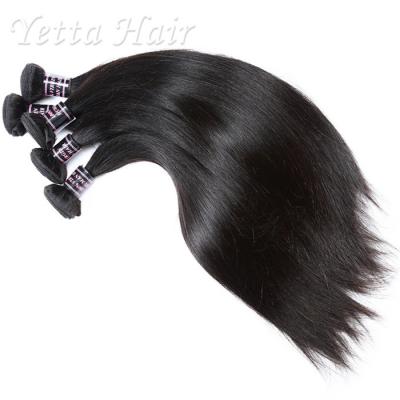 China Dyeable Double Wefted Real Indian Human Hair Weave 100g 18 Inch Silky Virgin Remy for sale