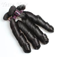 China 12-30 Inch Indian Virgin Human Hair Weave Egg Curl No Chemical Tangle Free for sale