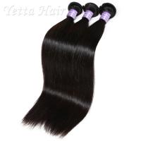 China 100% Virgin Cambodian Remy Human Hair Weave 20 Inch Straight 7A Grade Natural Black for sale