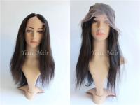 China Virgin Human Hair Full Lace Wig Straight Remy Hair 150% Density 20 Inch for sale