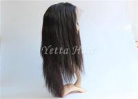 China Virgin Human Hair Full Lace Wig Straight Remy Hair 150% Density 20 Inch for sale