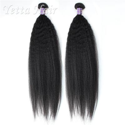 China 7A Grade Yaki Straight Cambodian Virgin Hair Weave 12-30 Inch Tangle Free No Shedding Remy Hair for sale