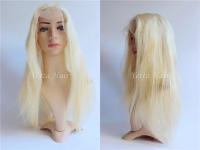 China Unprocessed Remy Full Lace Human Hair Wig 613 Blonde 20 Inch with Baby Hair for sale