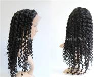 China Deep Wave Full Lace Human Hair Wig 100% Remy Hair 12-30 Inch for Black Women for sale