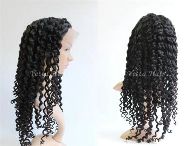 China Deep Wave Full Lace Human Hair Wig 100% Remy Hair 12-30 Inch for Black Women for sale