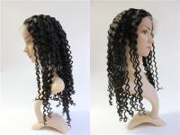 China 100% Virgin Human Hair Lace Front Wig Deep Curly 12-36 Inch with Baby Hair for sale