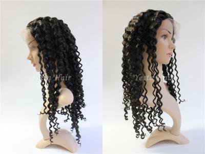 China 100% Virgin Human Hair Lace Front Wig Deep Curly 12-36 Inch with Baby Hair for sale