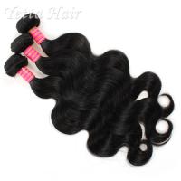 China Natural Black Unprocessed Peruvian Virgin Hair Body Wave 100g 10-30 Inch No Lice for sale