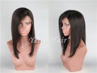 China 12-36 Inch Silky Indian Virgin Human Hair Lace Front Wig No Chemical No Fiber for sale