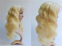 China 20 Inch Blonde Body Wave Lace Front Human Hair Wig Glueless 613# for sale