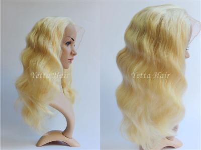 China 20 Inch Blonde Body Wave Lace Front Human Hair Wig Glueless 613# for sale