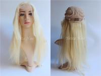China 7A Grade Platinum Blonde Lace Front Human Hair Wig for Women 613# Color 150% Density for sale
