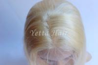 China 7A Grade Platinum Blonde Lace Front Human Hair Wig for Women 613# Color 150% Density for sale