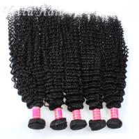 China Peruvian Virgin Hair Kinky Curly Weave 10-30 Inch Tangle Free Human Hair Extensions for sale