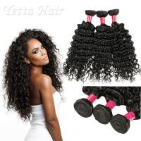 China Peruvian Virgin Curly Hair Extensions 100% Human Hair Wefts 10-30 Inch 100g for sale