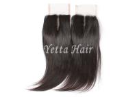 China 7A Grade 130% Density Hand Tied Virgin Hair Lace Closure 8-24 Inch Long Lasting for sale