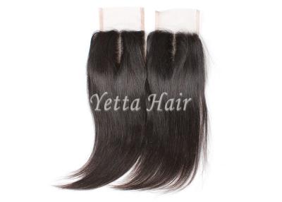 China 7A Grade 130% Density Hand Tied Virgin Hair Lace Closure 8-24 Inch Long Lasting for sale