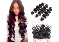 China 7A Peruvian Virgin Body Wave Lace Closure 13x4 Ear to Ear Human Hair 30g for sale