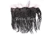 China 13x4 Lace Frontal Closure 100% Virgin Brazilian Hair With Baby Hair 30g for sale