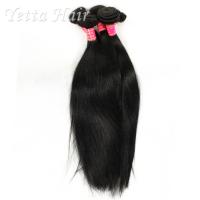 China 6A Virgin Brazilian Hair Straight 1B Black 100g Can Be Dyed and Ironed for sale