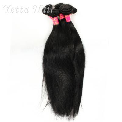 China 6A Virgin Brazilian Hair Straight 1B Black 100g Can Be Dyed and Ironed for sale