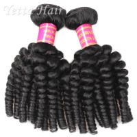 China No Shedding No Tangle Brazilian 6A Virgin Hair Extensions Africa Curl Weave 10-30 Inch 100g for sale