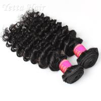 China Real Deep Wave Peruvian Virgin Hair Extensions 100g 12-30 Inch No Animal Hair for sale