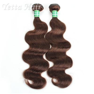 China Dark Brown Body Wave Human Hair Weave 12-24 Inch 7A Virgin Remy Curly Hair Extensions for sale